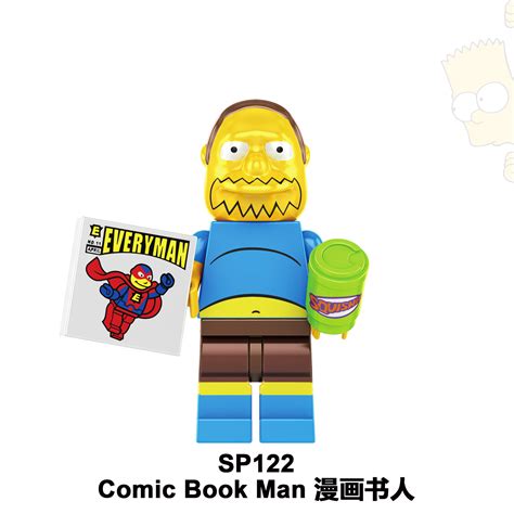 Cartoon The Simpsons Comic Book Guy Sp122 Minifigures Brixtoy