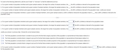 Solved For Each Of The Following Statements Add The Word Chegg Com