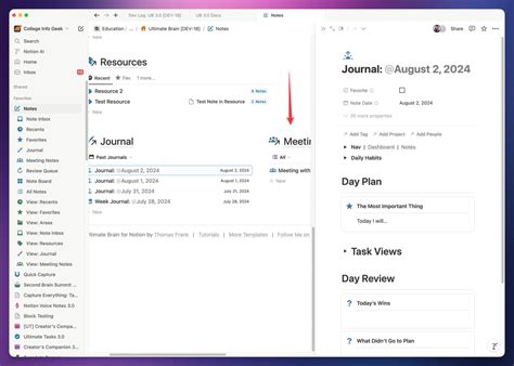 multi column layouts ultimate brain docs