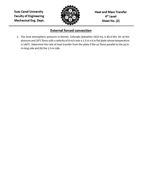 Ch7 External Forced Convection Pdf Heat Transfer Atmosphere Of Earth