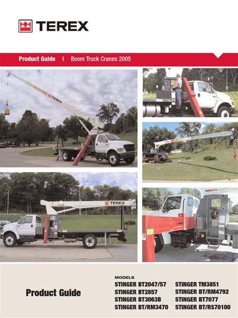 Guia De Producto Terex Stinger Pdf1227123131 Pdf Crane Machine