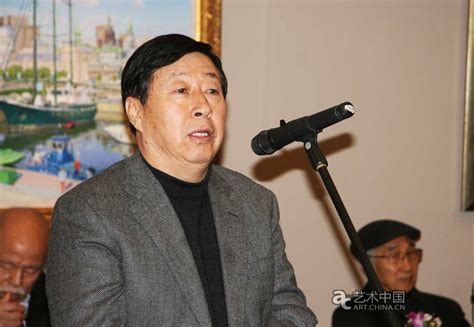 中國美協主席劉大為先生在開幕式上致辭《王垂寫生油畫展》現場圖片藝術中國