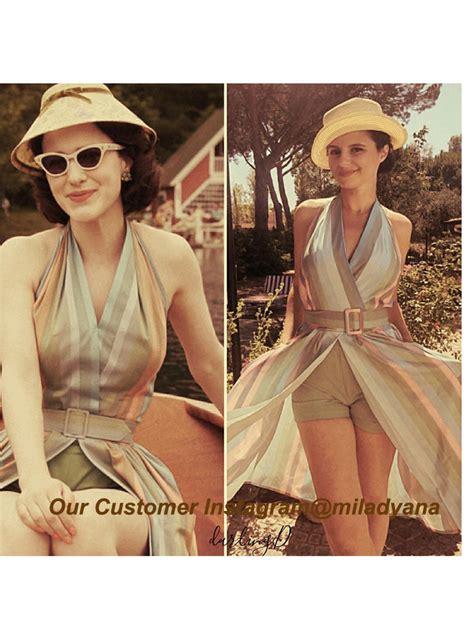 The Marvelous Mrsmaisel Costume Dress Stripe Vintage Dress Set With S
