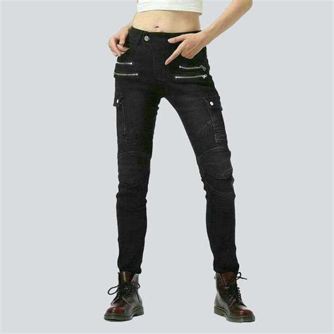 Black Biker Jeans For Women Rae Jeans