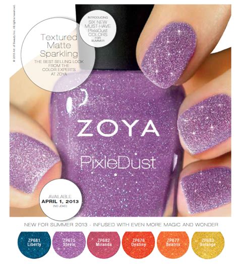 Zoya Pixiedust Summer 2013 Polish Galore