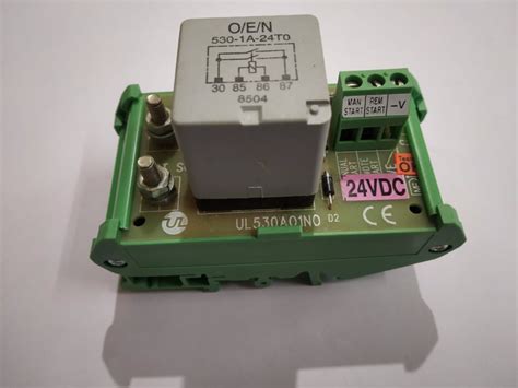 Ul 1ch 12V 24V Genset Relay Card For Control Panel Input Voltage 12