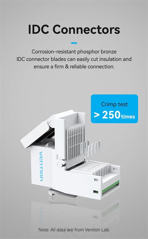 Đầu Nối Dây Cáp điện Thoại Bàn Vention Rj11 Telephone Toolless Modular