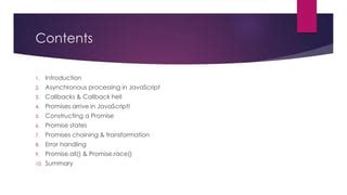 Asynchronous JavaScript Programming With Callbacks Promises PPT