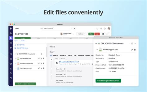 onlyoffice app integration pipedrive marketplace