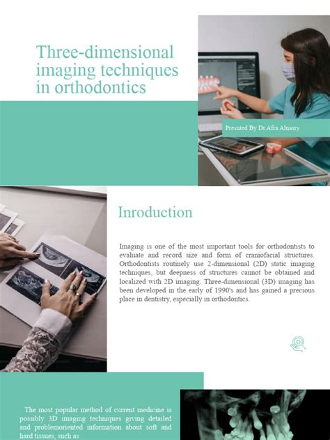three dimensional imaging techniques in orthodontics presnted by dr