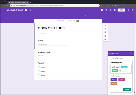 Automating File Upload Filename In FORMS Google Docs Editors Community