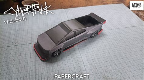 Widebody Cybertruck Paper Scale Model Widebody Cybertruck Papercraft