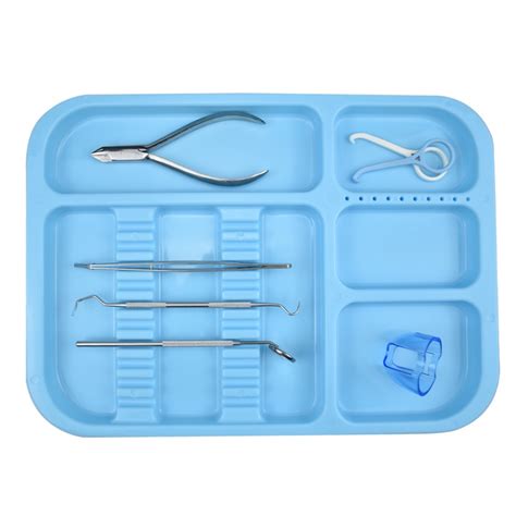 Dental Instrument Tray Dental Placed Trays Split Segregated Tray