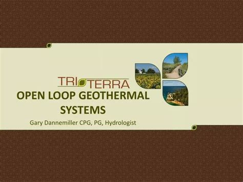 PPT OPEN LOOP GEOTHERMAL SYSTEMS PowerPoint Presentation Free Download ID 159064