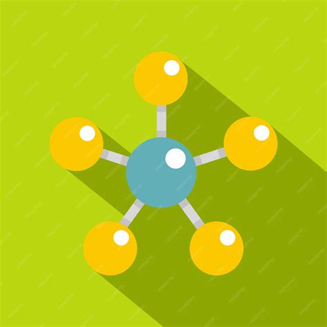 Icône Dadn De Structure Moléculaire Colorée Illustration De Plate D