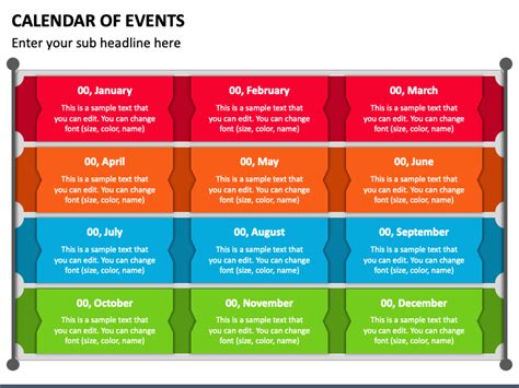 Event Calendar Powerpoint Template Dasie Emmalyn