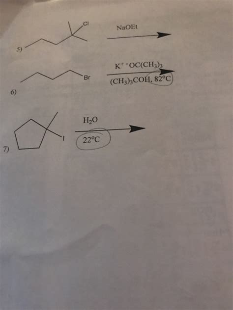 Solved 1 For Each Reaction Below Look At All Reagents And