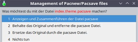 Confusion About Manjaro Pacnew Checker Page 3 Support Manjaro