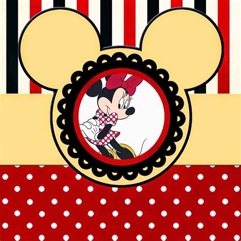 Divertidos Imprimibles Gratis De Minnie Mouse Rojo Ideas Y Material