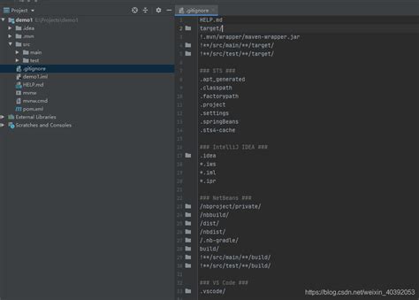 Idea构建maven项目生成的文件详解 （mvn、mvnw、mvnwcmd、gitignore、iml、idea、pomxml