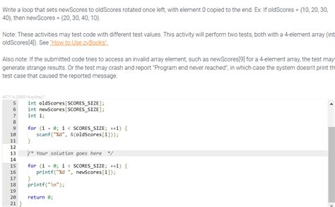 Solved Write A Loop That Sets NewScores To OldScores Rotated Chegg