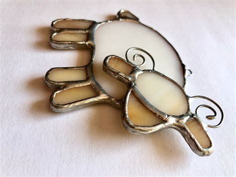 Sheep Stained Glass Suncatcher Lamb Ornament Sheep Window Etsy