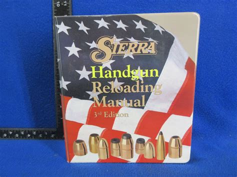 1 Book Sierra Handgun Reloading Manual 3rd Edition