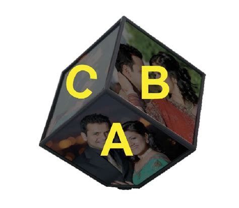 Plastic Black 5 Photo Rotating Cube For Decoration Size 4 2x4 2 Inch At Rs 390 In Brajrajnagar