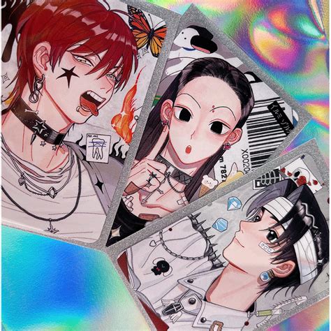 Hunterxhunter全職獵人｜三美小卡套組｜西索／伊耳謎／庫洛洛｜j｜同人製品 蝦皮購物