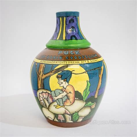 Antiques Atlas Frederick Rhead Midsummers Night Dream Vase