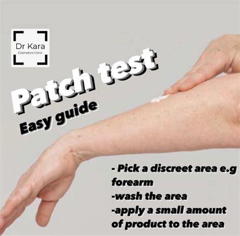 How To Do A Skincare Patch Test Dr Kara Cosmetic Clinic