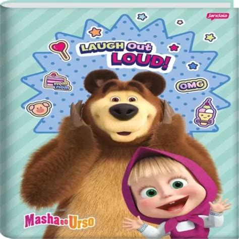 Caderno Brochurão Masha e o Urso 80 Folhas Jandaia Dokassa