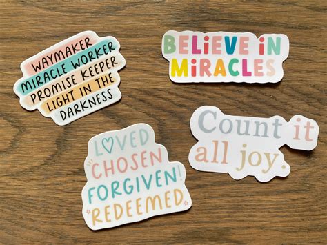 Christian Sticker Pack Scripture Sticker Bundle Jesus Sticker Pack