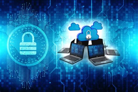 Cloud Computing Concept Cloud Computing Devices 3d Render Stock