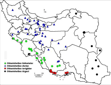 Distributin Records Of Odontobuthus Vachon 1950 Species In Iran