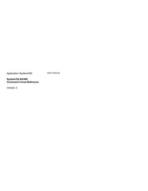 System36 As400 Command Cross Reference Ibm