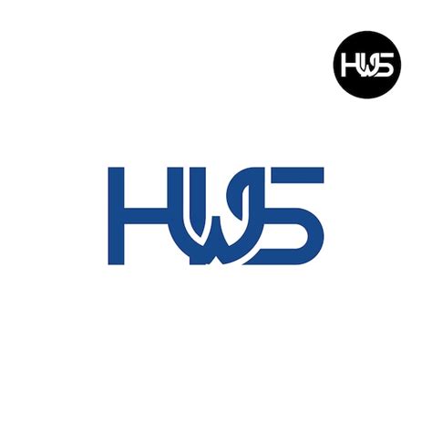Premium Vector Letter Hws Monogram Logo Design