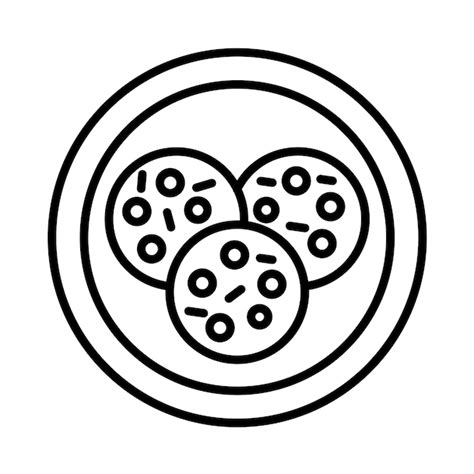 Premium Vector Cookies Line Illustration