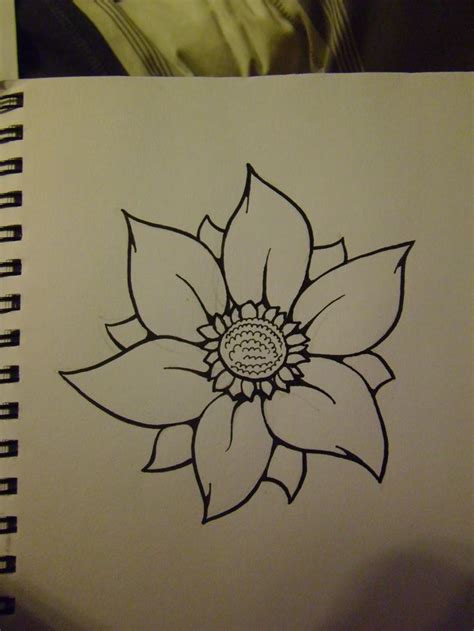 Easy Flower Drawings How To Draw Flowers Step By Step With Pictures