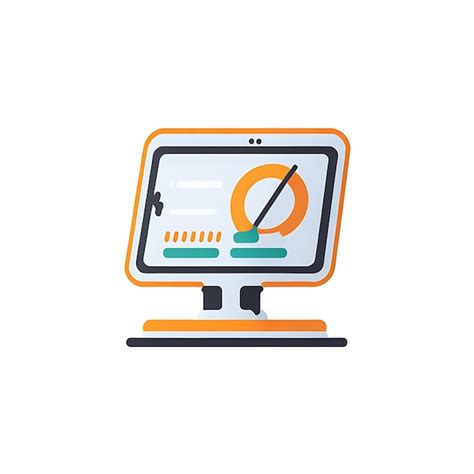 Premium Photo Sticker Monitor Vector Flat Icon