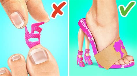 Shoes Made Out Of Babis Feet 👠 Cool Gadgets And Crafts With Barbie