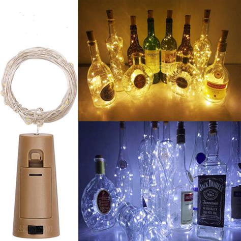 Ruibeauty Wine Bottle Light 6pcs Bottle Top String Lights 10 Leds