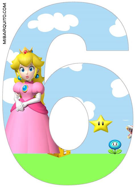 GRATIS Numeros De Princesa Peach Mi Barquito