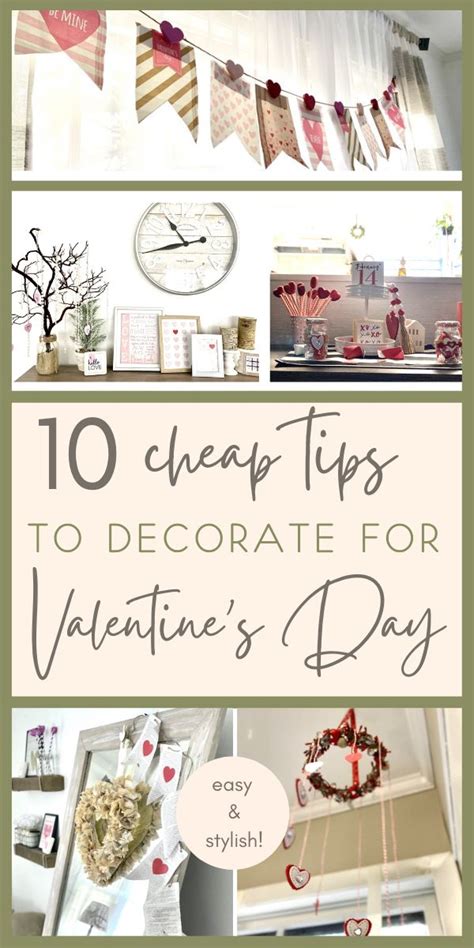 10 Easy And Cheap Ways To Decorate For Valentines Day Valentine Mantle