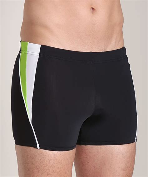 Speedo Fitness Splice Square Leg Swim Trunk Black 7300167 001 Free