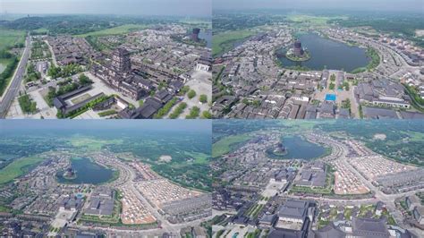 54k长沙铜官窑旅游风景区航拍空镜视频素材下载编号25149028光厂vj师网