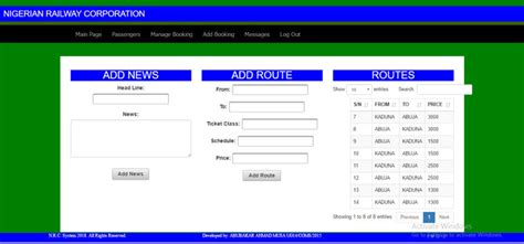 Admin Main Page Below Is The Page Where The Admin User Views Messages