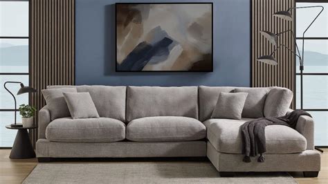 Frontier 3 Seater Sofa With Right Hand Facing Chaise Pewter Harvey