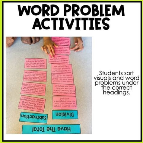 Word Problem Activities Math Word Problem Centers 3rd And 4th Math
