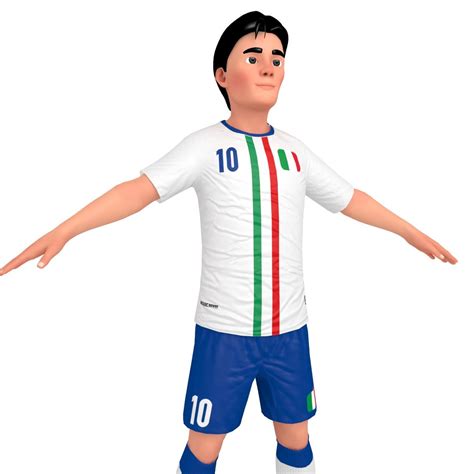만화 축구 선수 1 3d 모델 89 Fbx Max Free3d